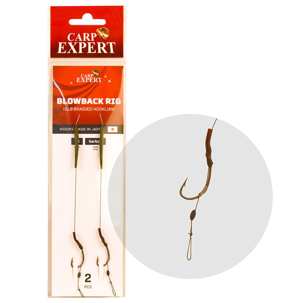 CARP EXPERT - Navázané háčky Blowback Rig vel. 4 2 ks | FishMax.cz