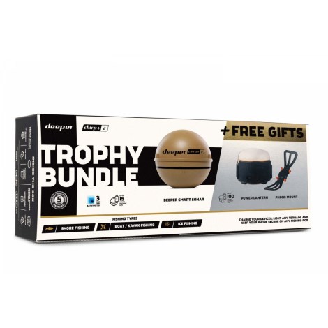 DEEPER - Sada Trophy Bundle nahazovací Sonar Chirp+2 + Držák telefonu ...