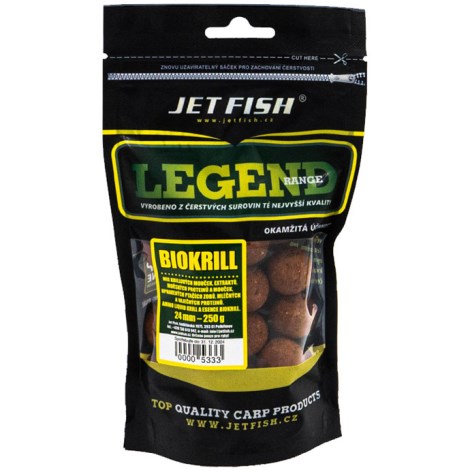 JETFISH - Boilies Legend Range 24 mm 250 g Biokrill | FishMax.cz