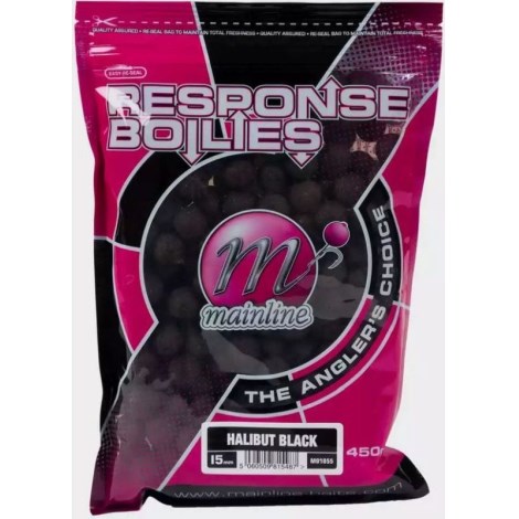 MAINLINE - Boilie Shelf Life Response 450 g 15 mm Halibut Black ...
