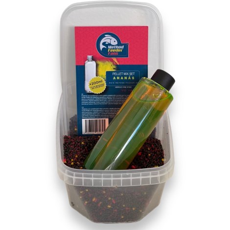 METHOD FEEDER FANS - Pellet Mix Set Fluo pelety 2 mm 500 g + 200 ml ...